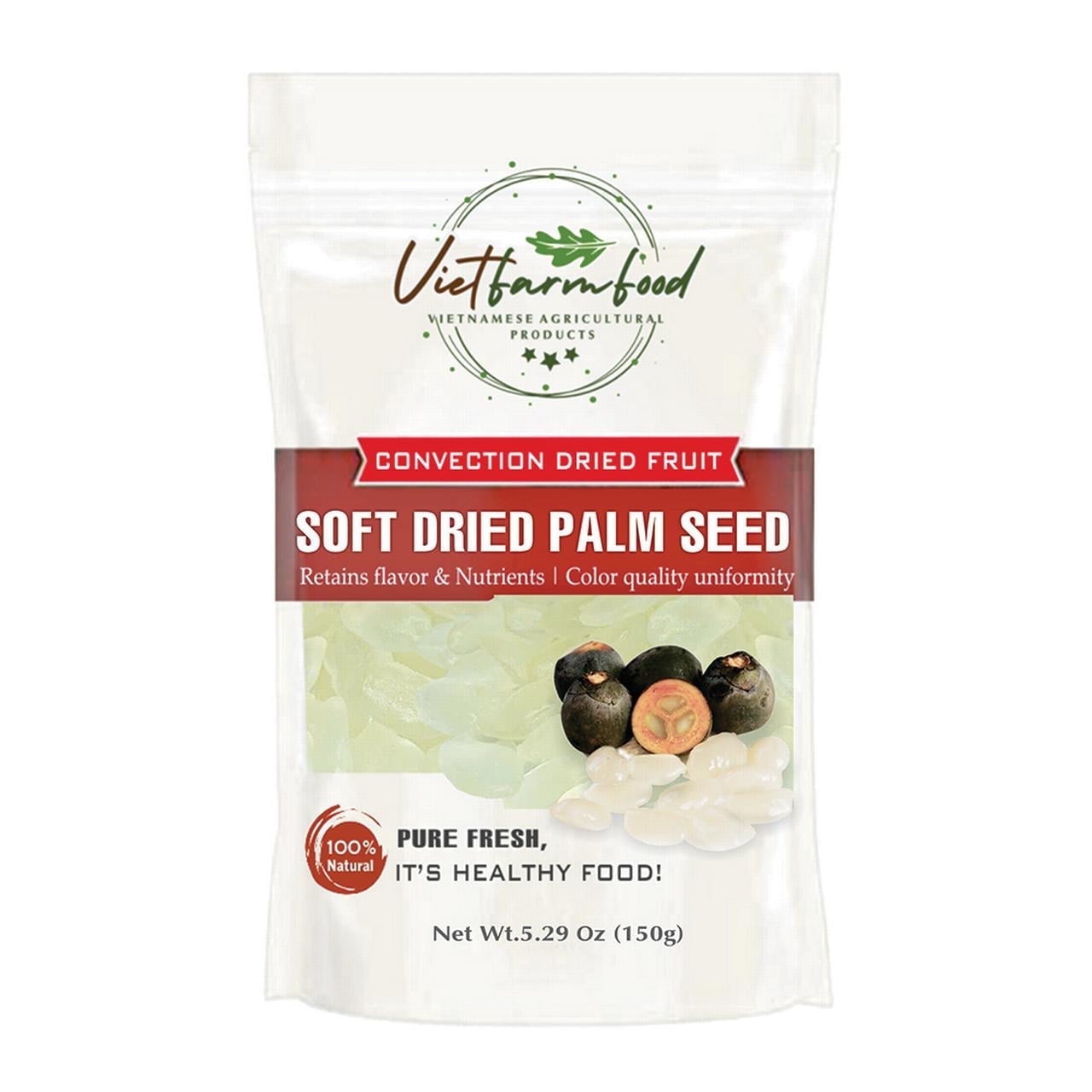 SOFT DRIED PALM SEED 5.29oz (150g) VIETFARMFOOD: Convection dried fruit ...
