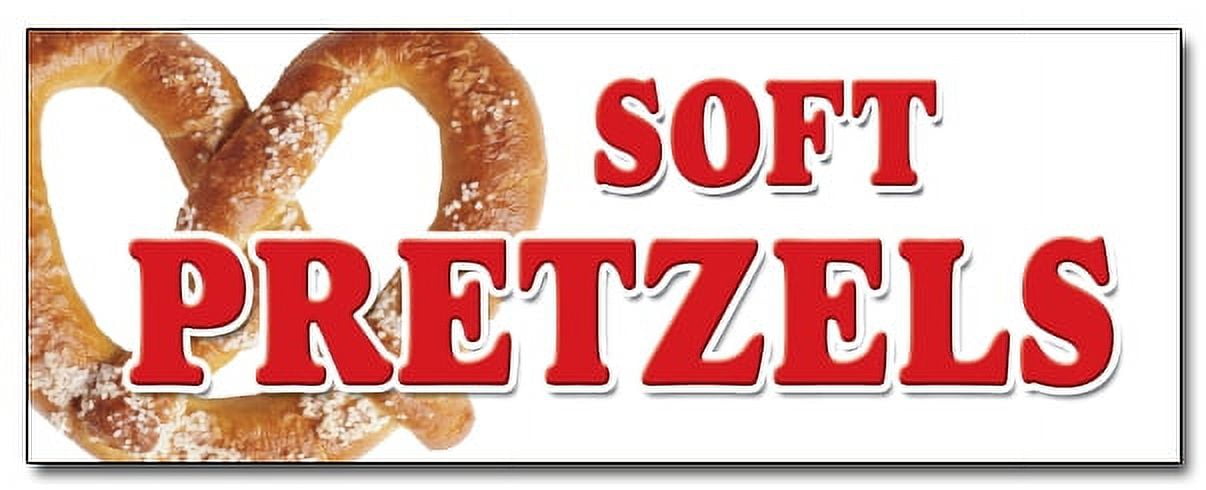 SOFT PRETZEL Concession Decal stand cart trailer sign - Walmart.com