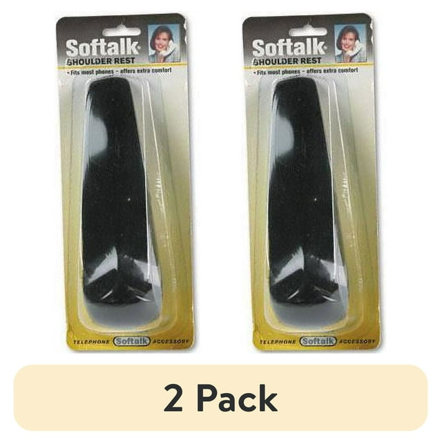 (2 pack) Softalk Standard Telephone Shoulder Rest, 2-5/8w X 7-1/2d X 2 ...