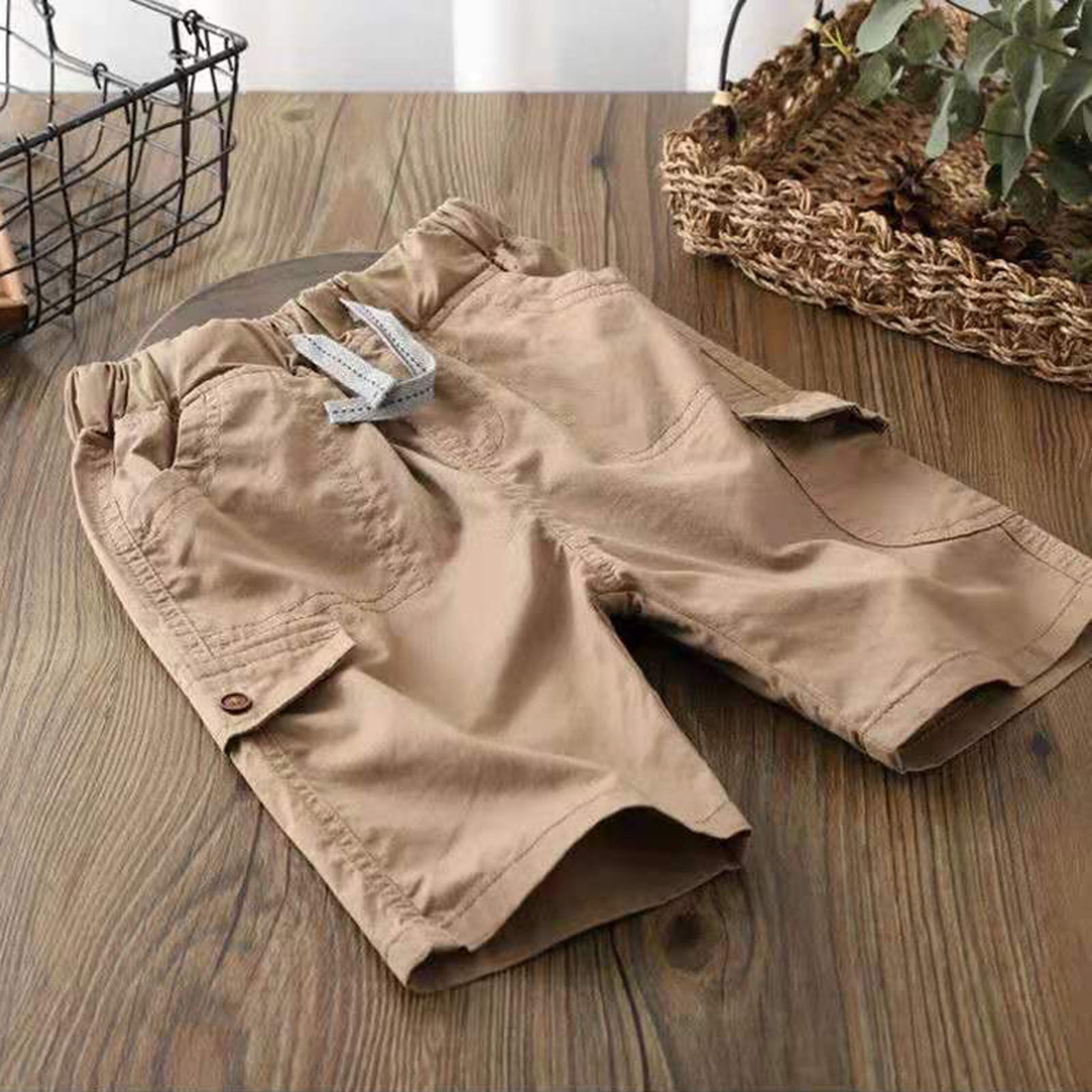 SOFTCCLO Boys Jeans Middle Loose Straight Leg Wide Casual Denim Pants ...