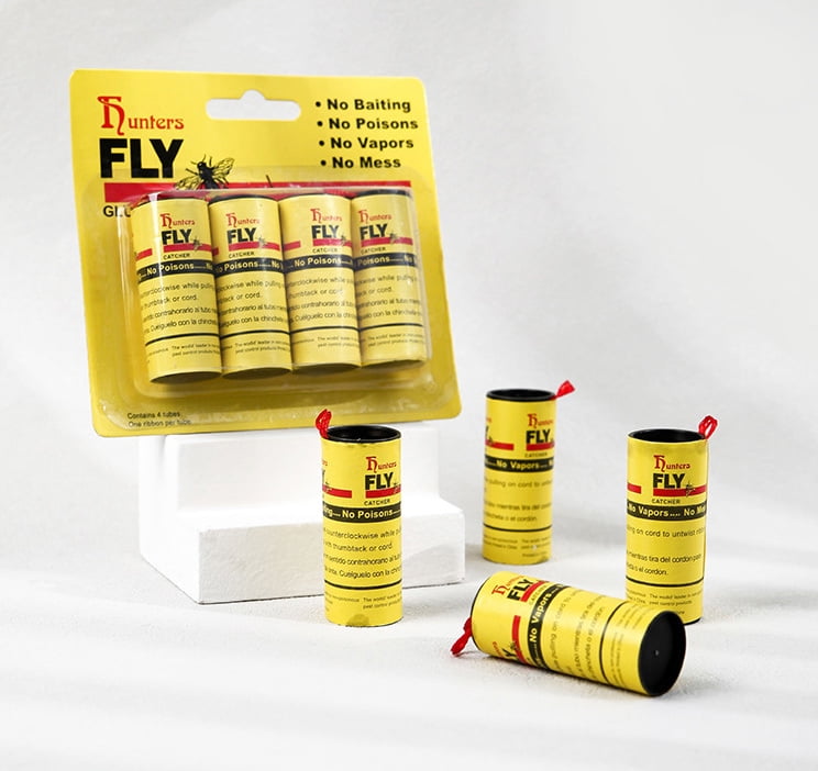 SOFTGAS Fly Traps for Indoors Outdoor, Fly Paper Strips Sticky Hanging ...