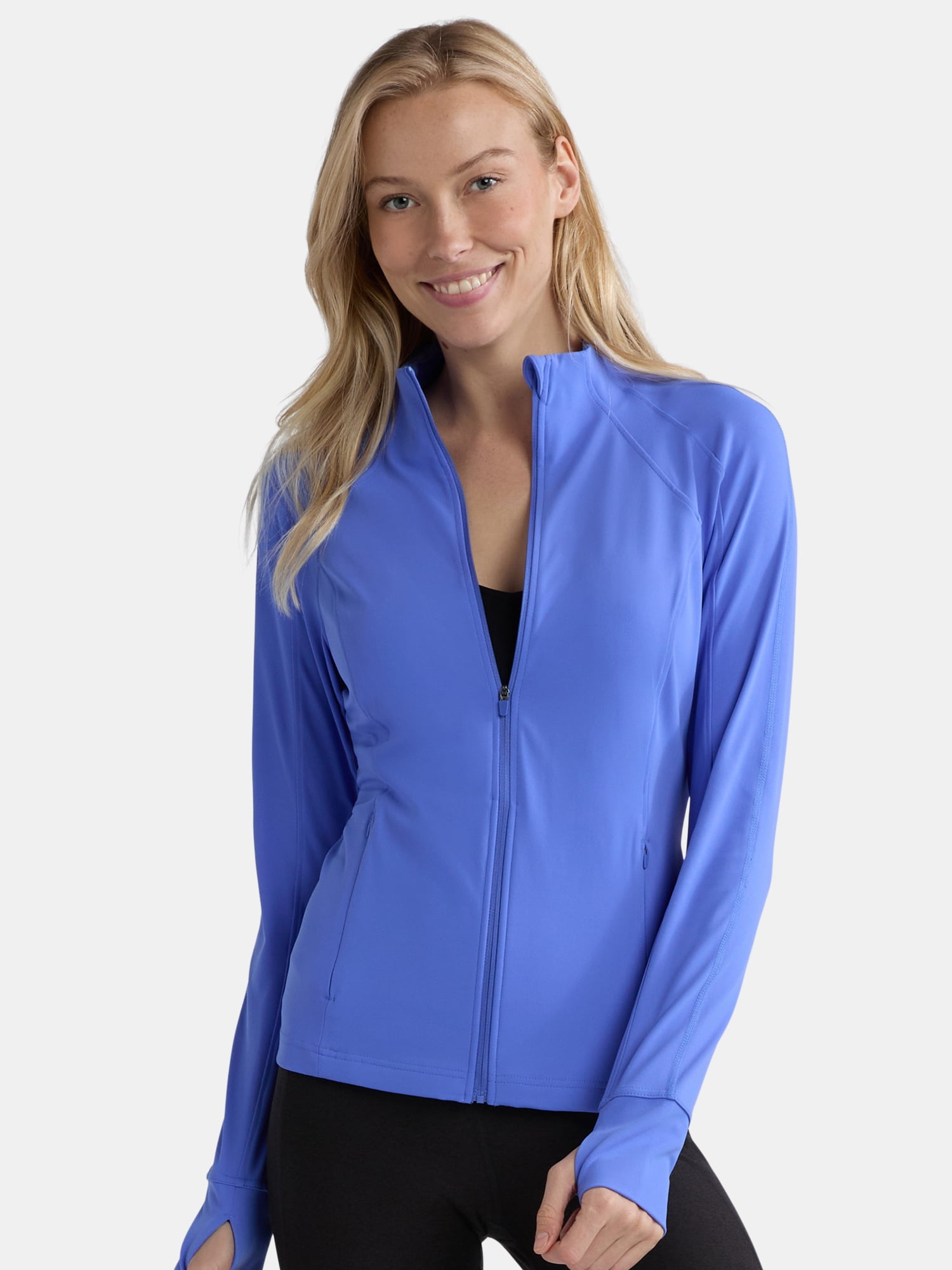 Avia Women's and Women's Plus SoftSculpt Zip-Up Active Jacket, Sizes XS ...