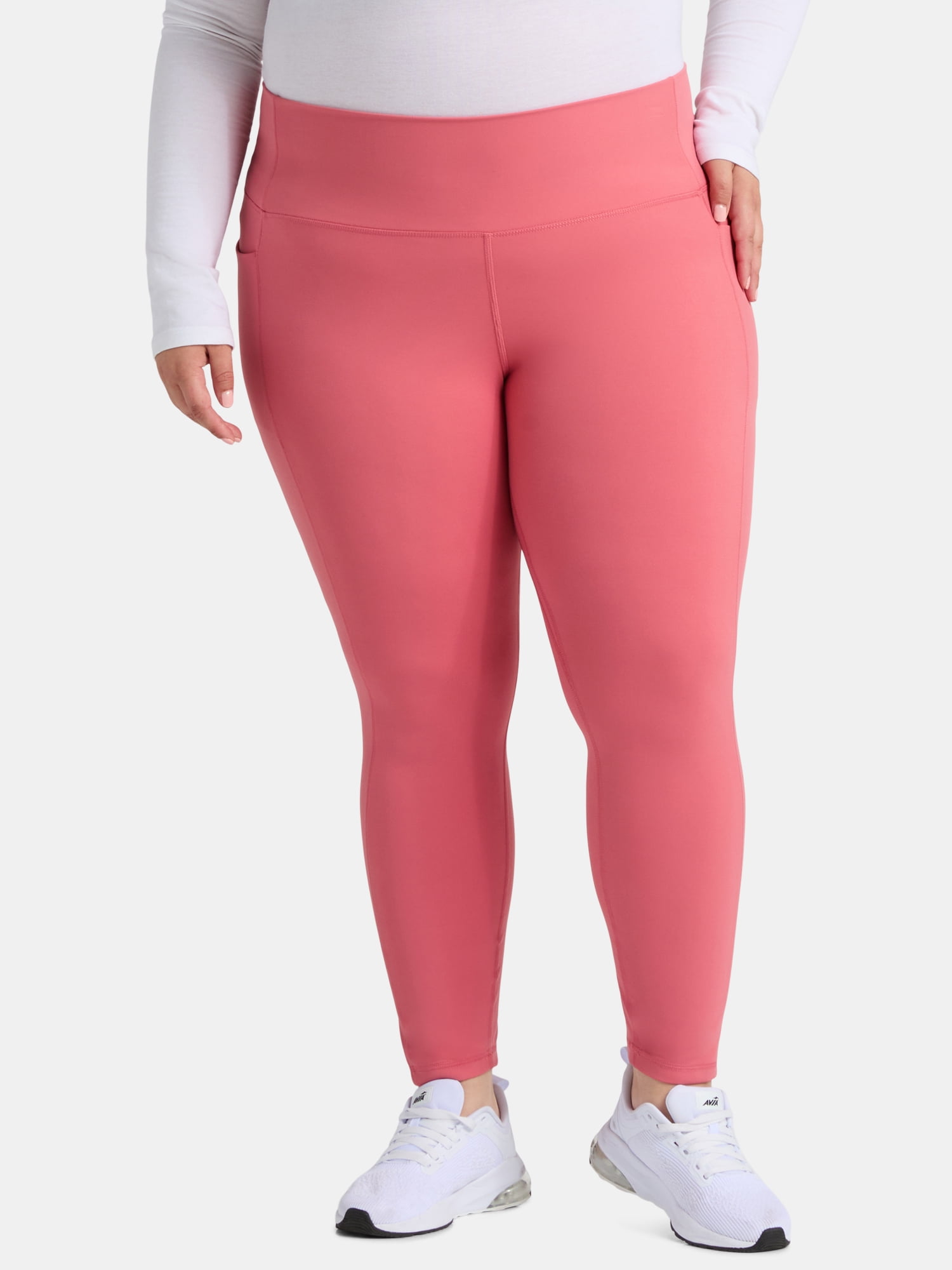 Avia Women's and Women's Plus SoftSculpt High Rise Leggings, Sizes XS ...