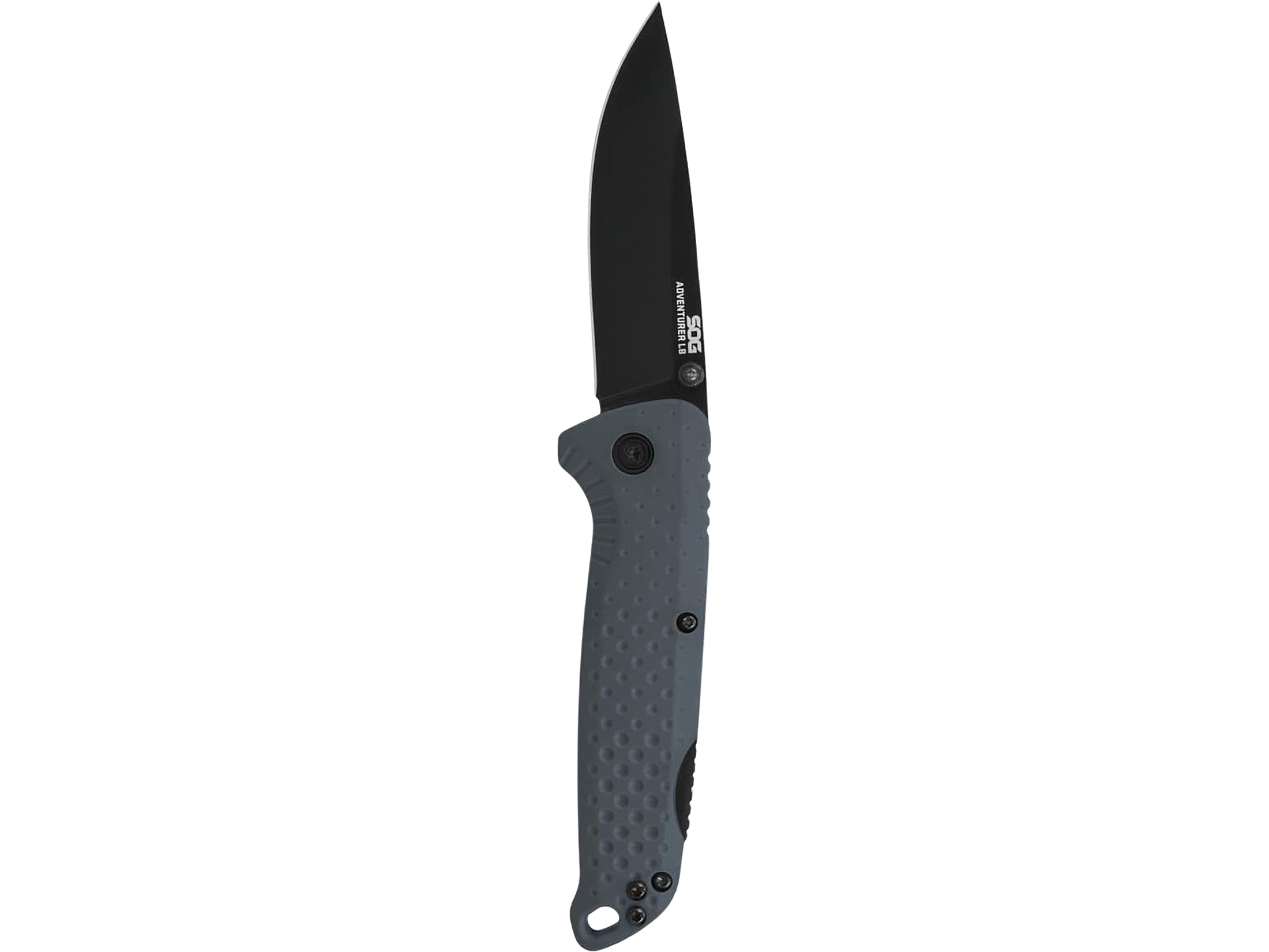SOG Adventurer LB Pocket Knife 3" Drop Point 5Cr15MoV Titanium Nitride ...