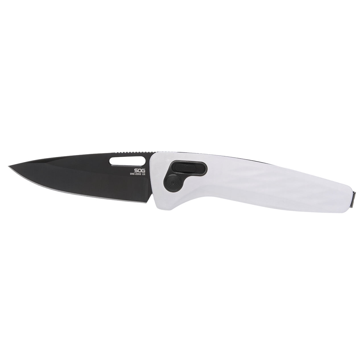 SOG Knives One-Zero XR White Aluminum S35VN Stainless Pocket Knife ...
