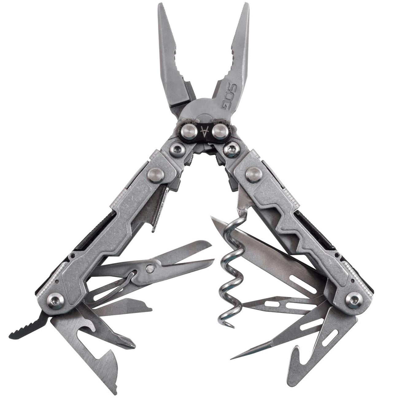 SOG POWERLITRE 19-In-1 Mini Multi-Tool (Stone Wash Finish) - Walmart.com