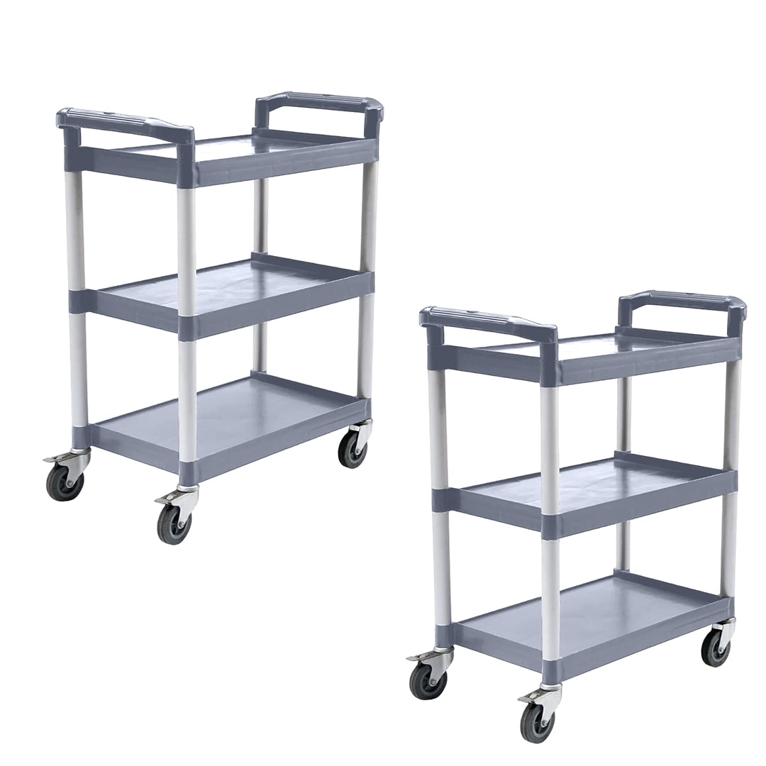 SOGA 2X 3 Tier Food Trolley Portable Kitchen Cart Multifunctional Big ...