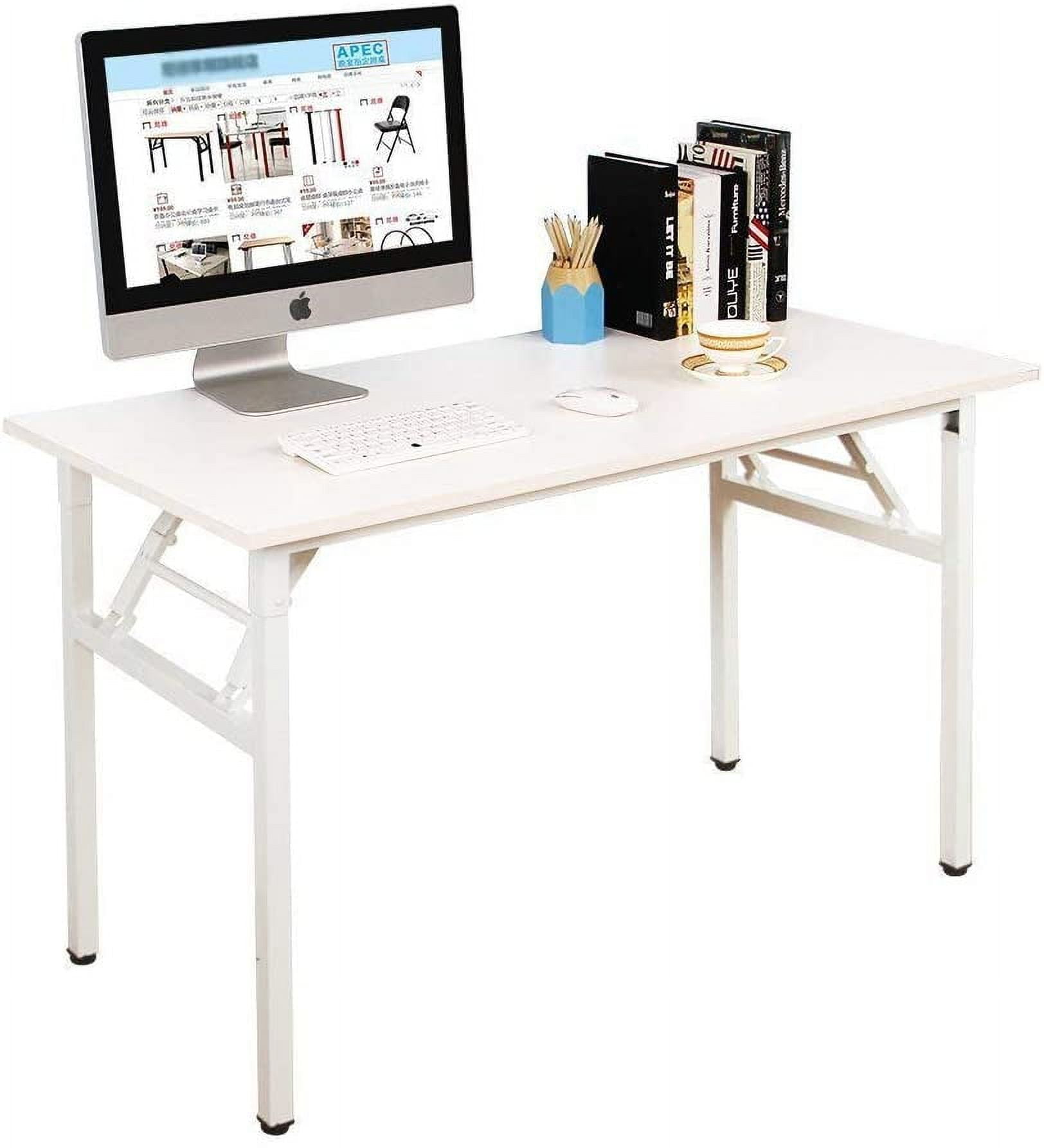 SOGES 47 inches Folding Table Laptop Desk Computer Table Workstation ...