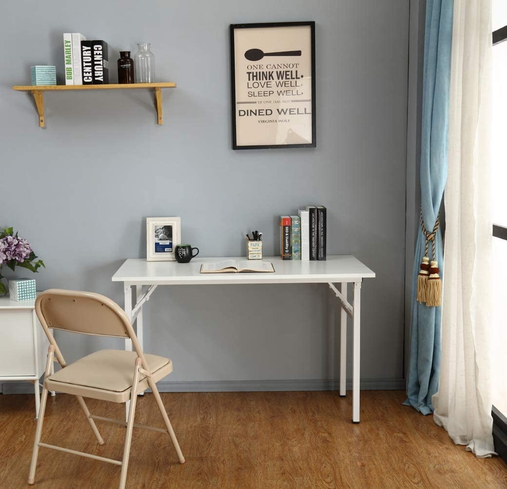 SOGES 47 inches Folding Table Laptop Desk Computer Table Workstation ...