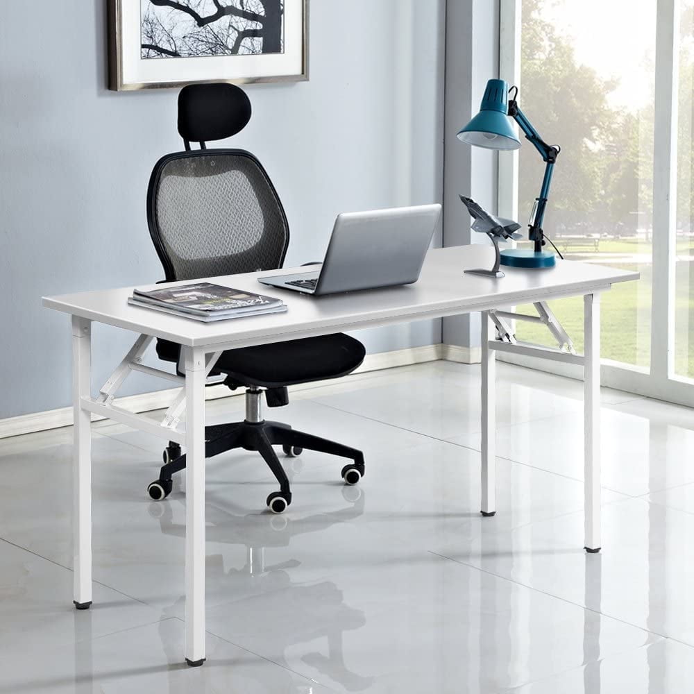 SOGES 55 inches Folding Table Computer Table Workstation No Install ...