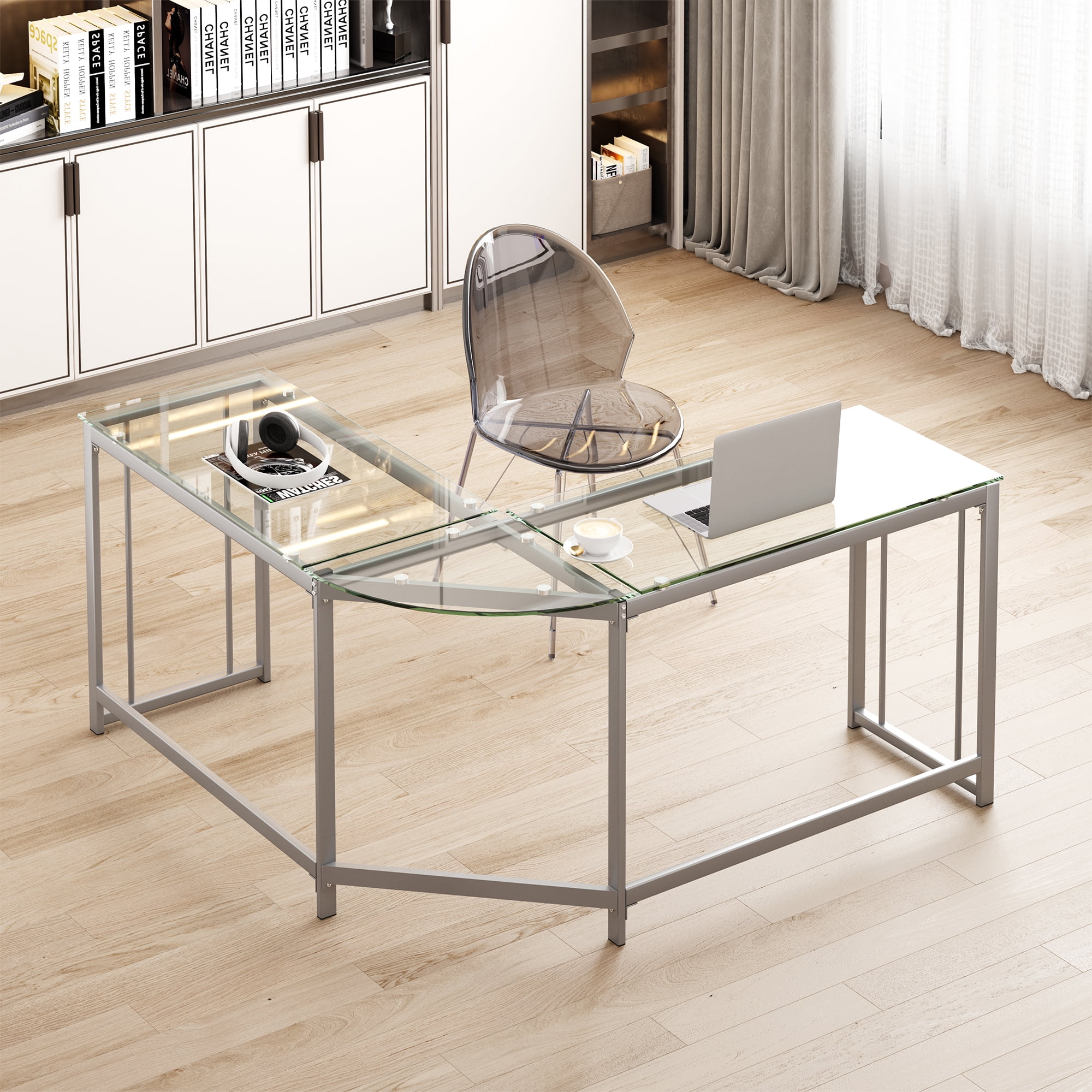 Modern Glass Office Desk