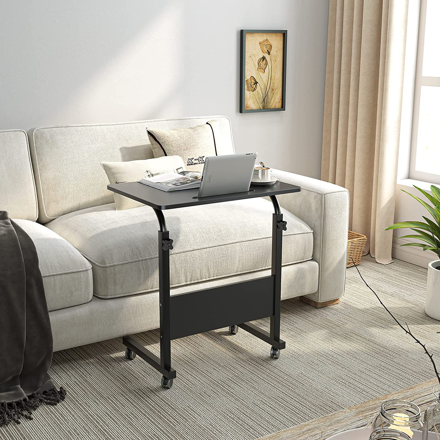 SOGES Adjustable Movable Laptop Computer Desk for Bed Sofa Small Space ...