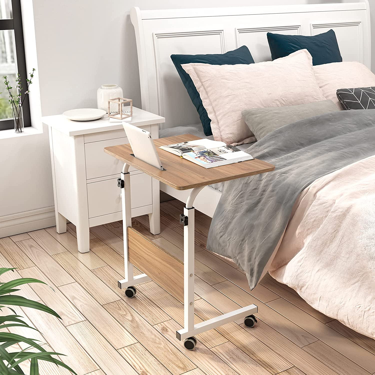 SOGES Adjustable Movable Laptop Computer Desk for Bed Sofa Small Space ...