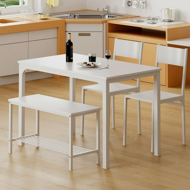 SOGES 5-Piece Dinette Dining Set, Kitchen Table with 2 Chairs and 1 ...