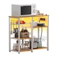 SOGES Kitchen Microwave Oven Stand 3 Level Multi-Purpose Kitchen Baker ...