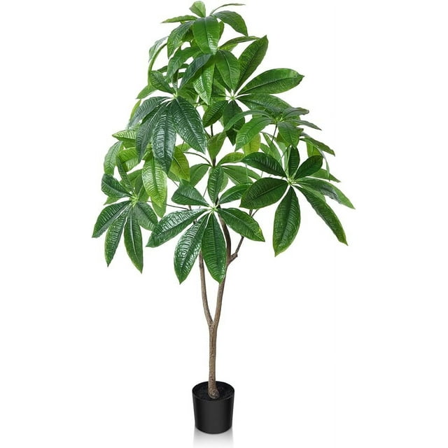 SOGUYI Artificial Plants Pachira Fake Money Tree 4FT Tall Artificial ...
