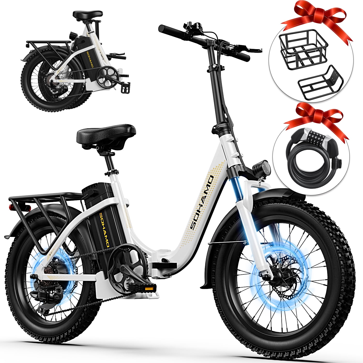 SOHAMO S3 48V 20AH Electric Bike for Adults 750W Brushless Motor ...