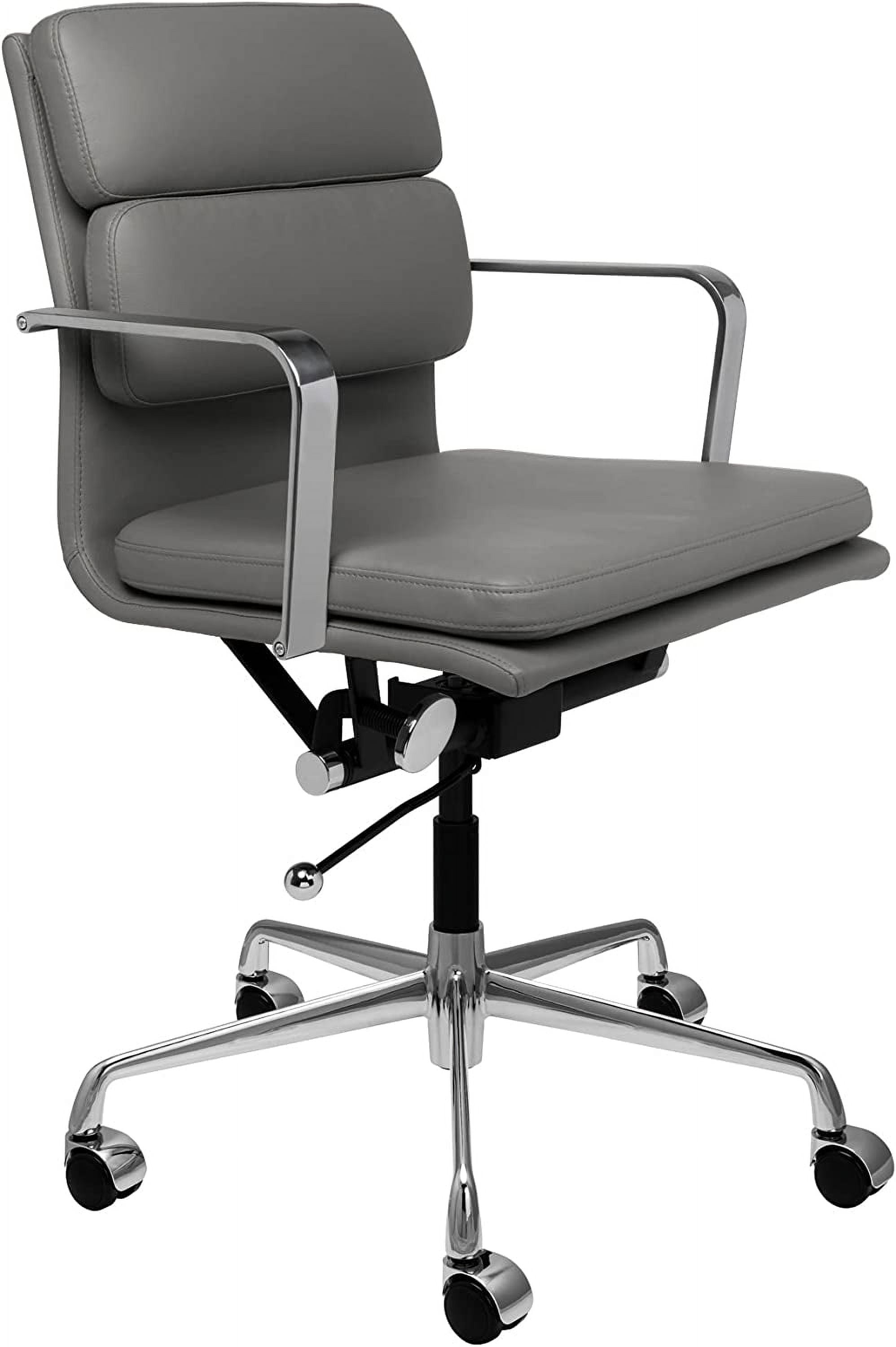 SOHO II Padded Management Office Chair - Mid Back Desk Chair with Arm ...