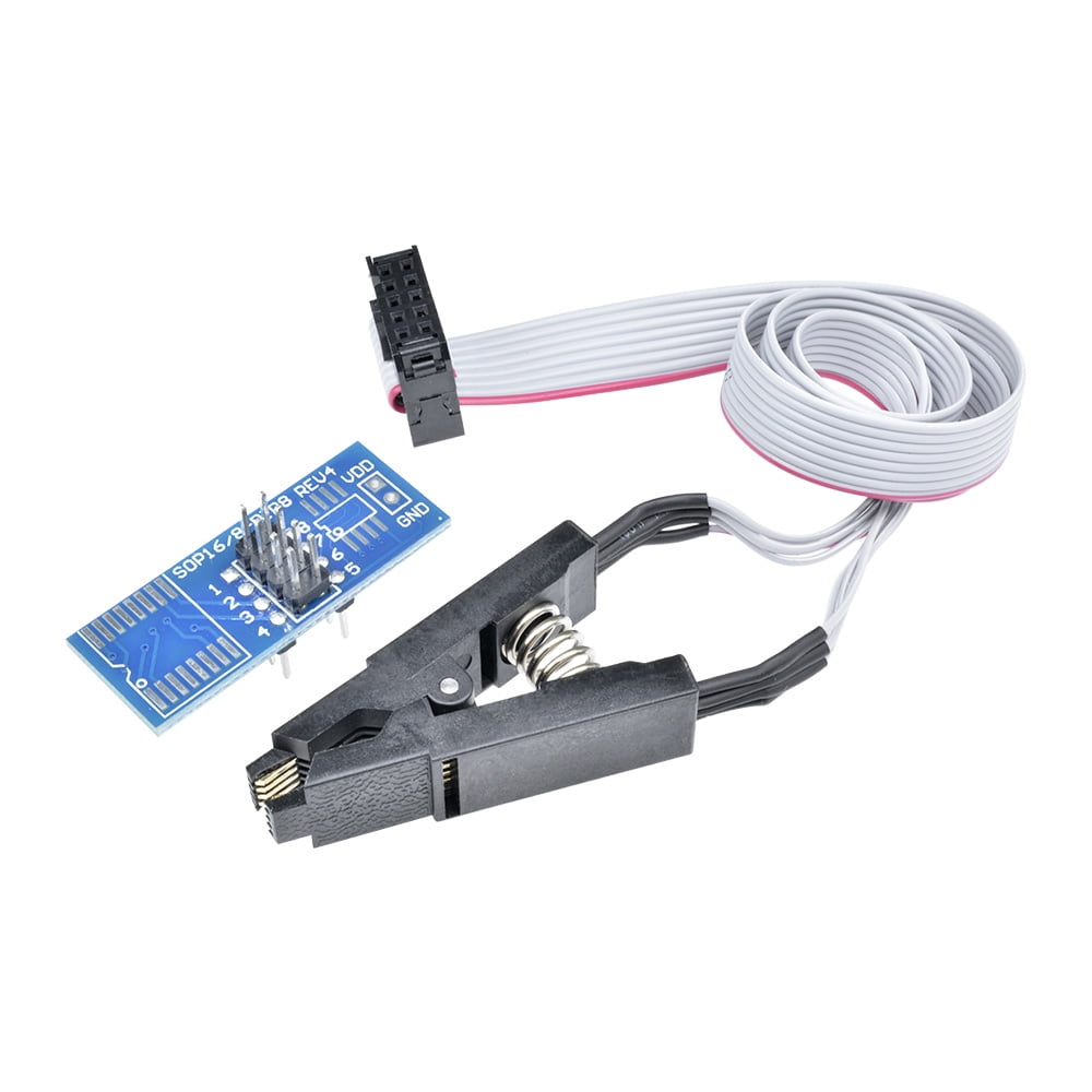SOIC8 SOP8 Flash Chip IC Test Clip Socket Adapter BIOS/24/93 Program ...