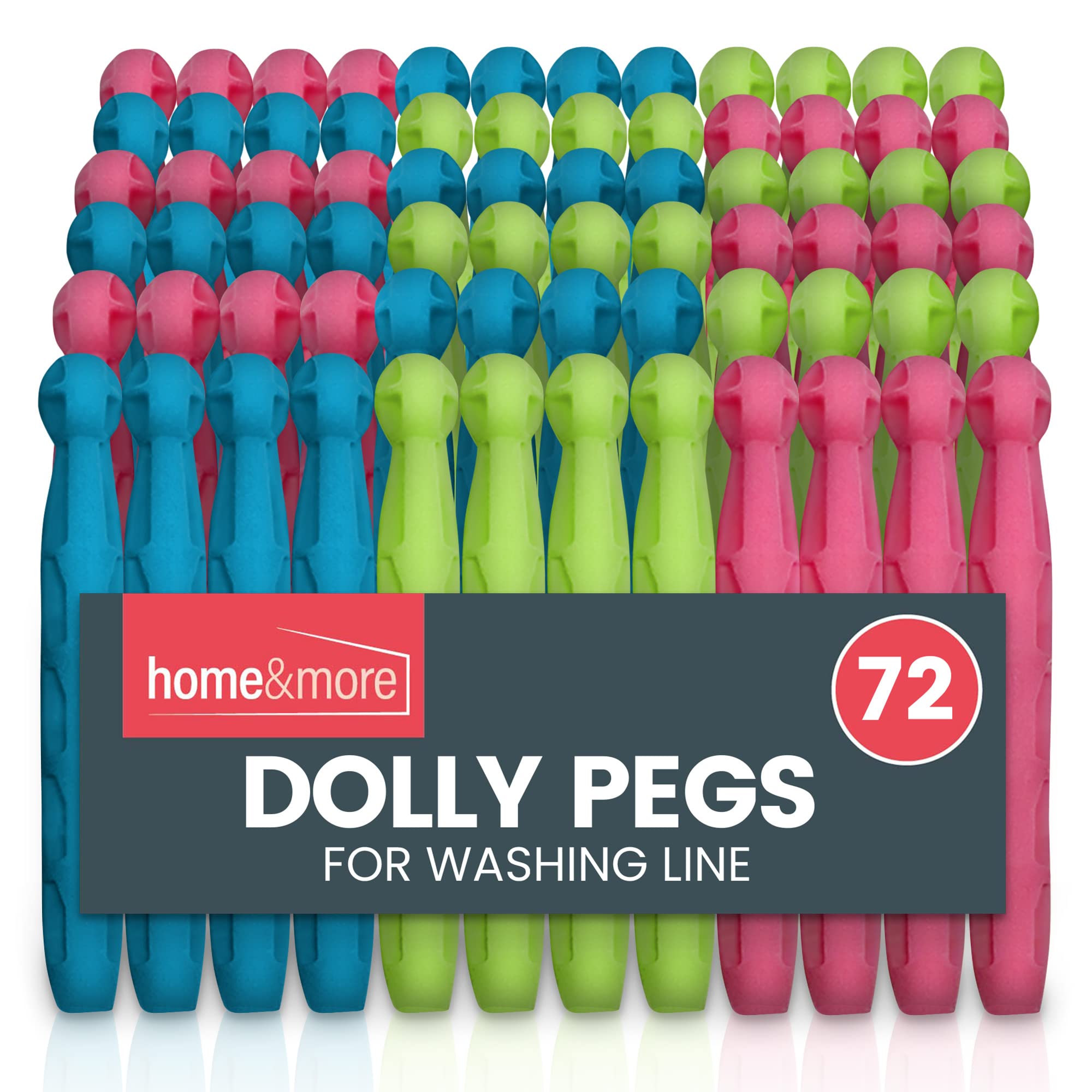SOL 72pk Dolly Pegs for Washing Line - Walmart.com