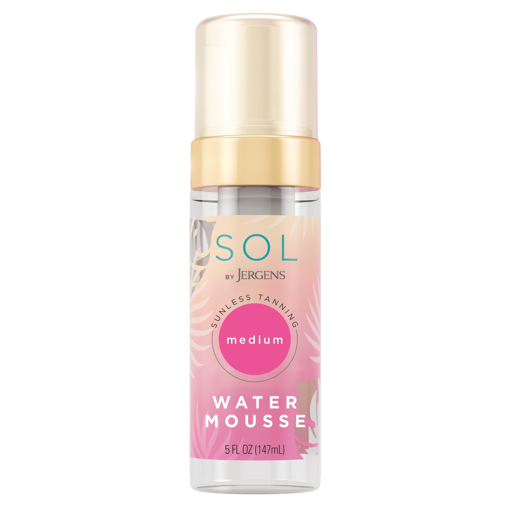 SOL by Jergens Deep Water HYZ01 Self Tanner Mousse, Water-based Sunless ...
