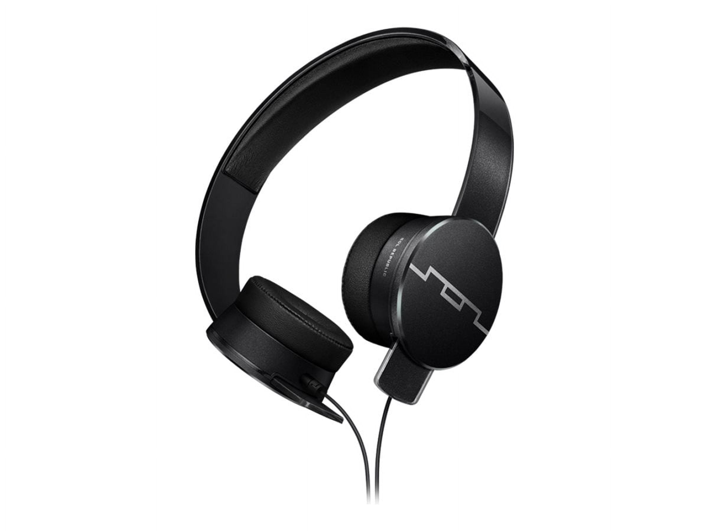 SOL REPUBLIC Tracks HD2 - Headphones with mic - on-ear - wired - black ...