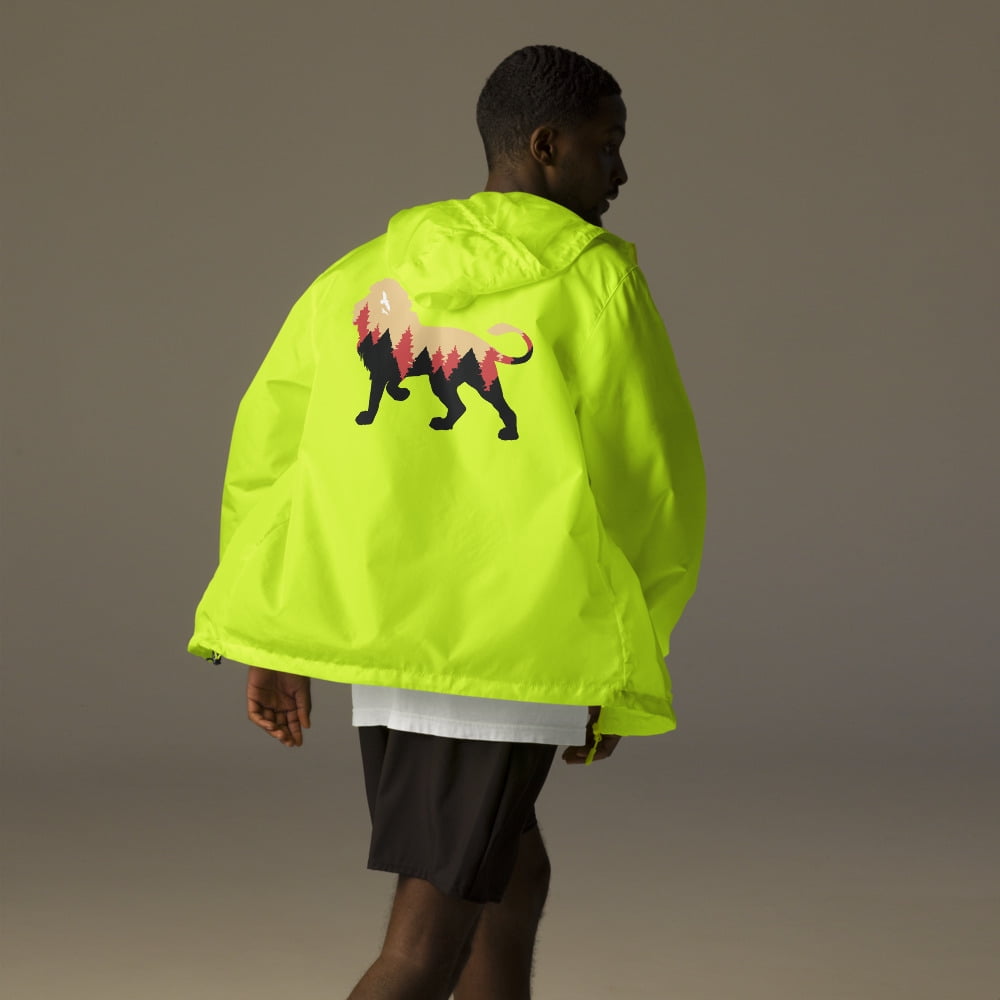SOL of a Lion Unisex lightweight zip up windbreaker (Safety Yellow, M ...
