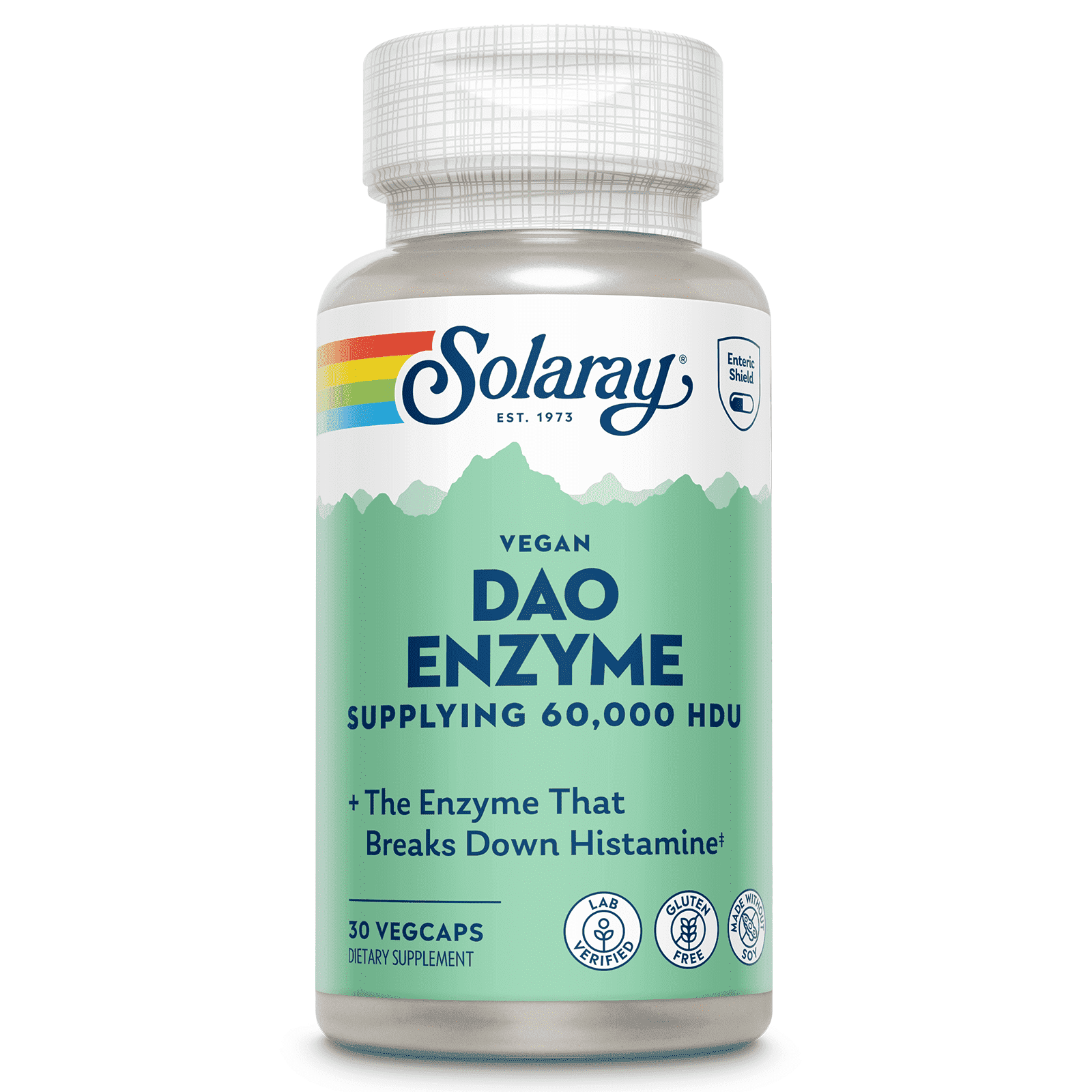 SOLARAY DAO Enzyme - Digestive Enzyme That Breaks Down Histamine ...