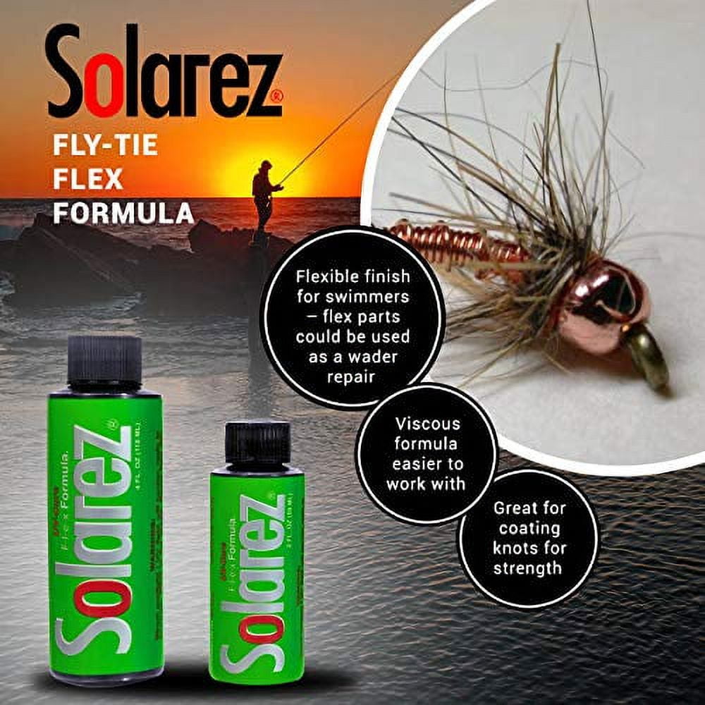 SOLAREZ Fly Tie UV Cure Resin - Flex Formula (2 oz Bottle) Fly Tying ...