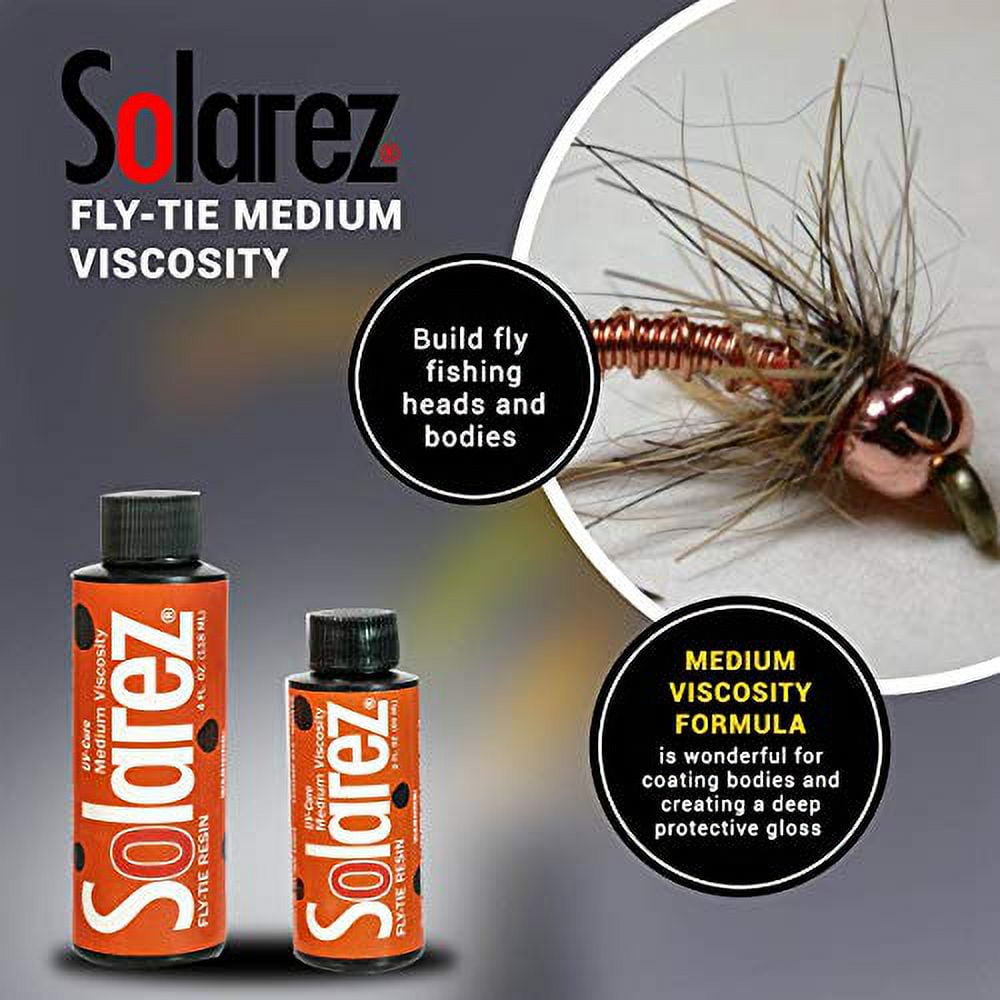 SOLAREZ Fly Tie UV Cure Resin - Medium Formula (0.5 oz.) Fly Tying ...