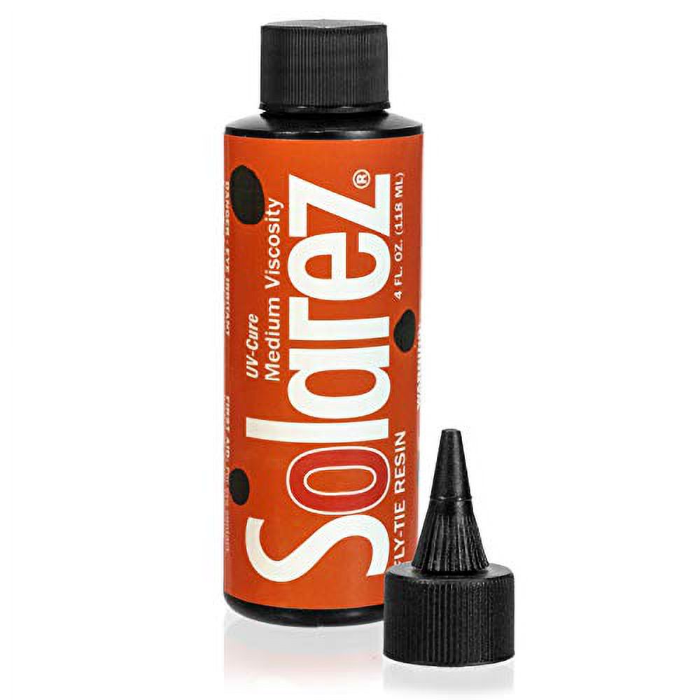 SOLAREZ Fly Tie UV Cure Resin - Medium Formula (2 oz.) Fly Tying, Fly Fishing, Perfect for ...