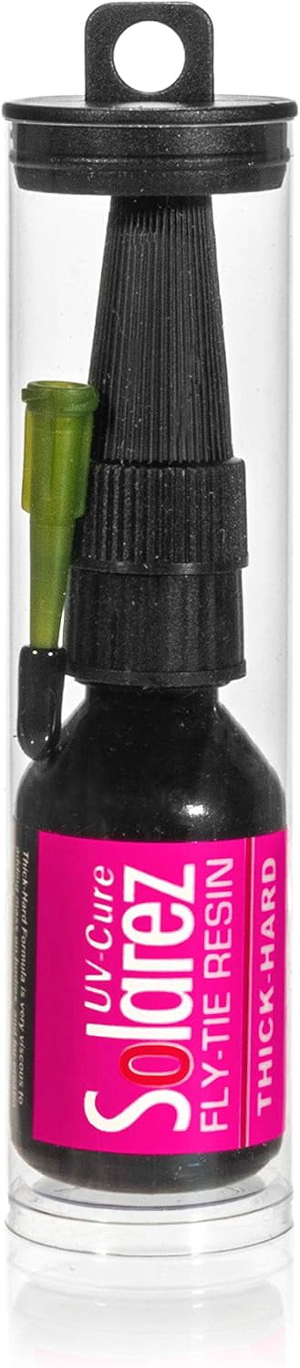 SOLAREZ Fly Tie UV Cure Resin - Thick Hard Formula (0.5 oz) Fly Tying ...