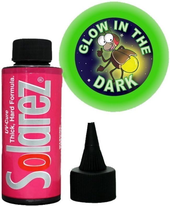SOLAREZ Fly Tie UV Cure Resin - Thick Hard Glow Formula (2 oz) Fly ...