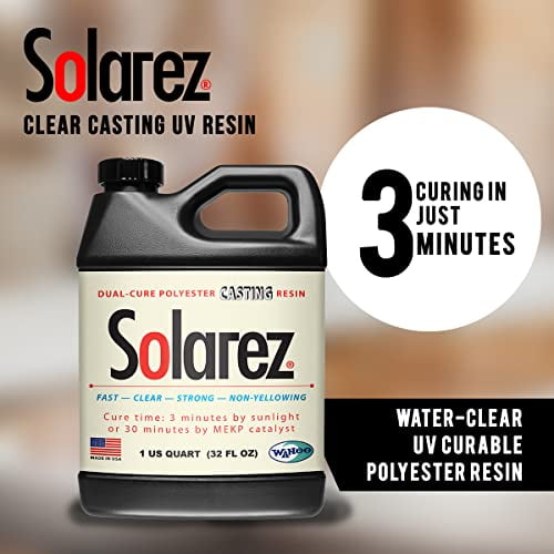 SOLAREZ UV Cure Clear Casting Resin (Pint) DIY Jewelry, Hobby, Craft ...