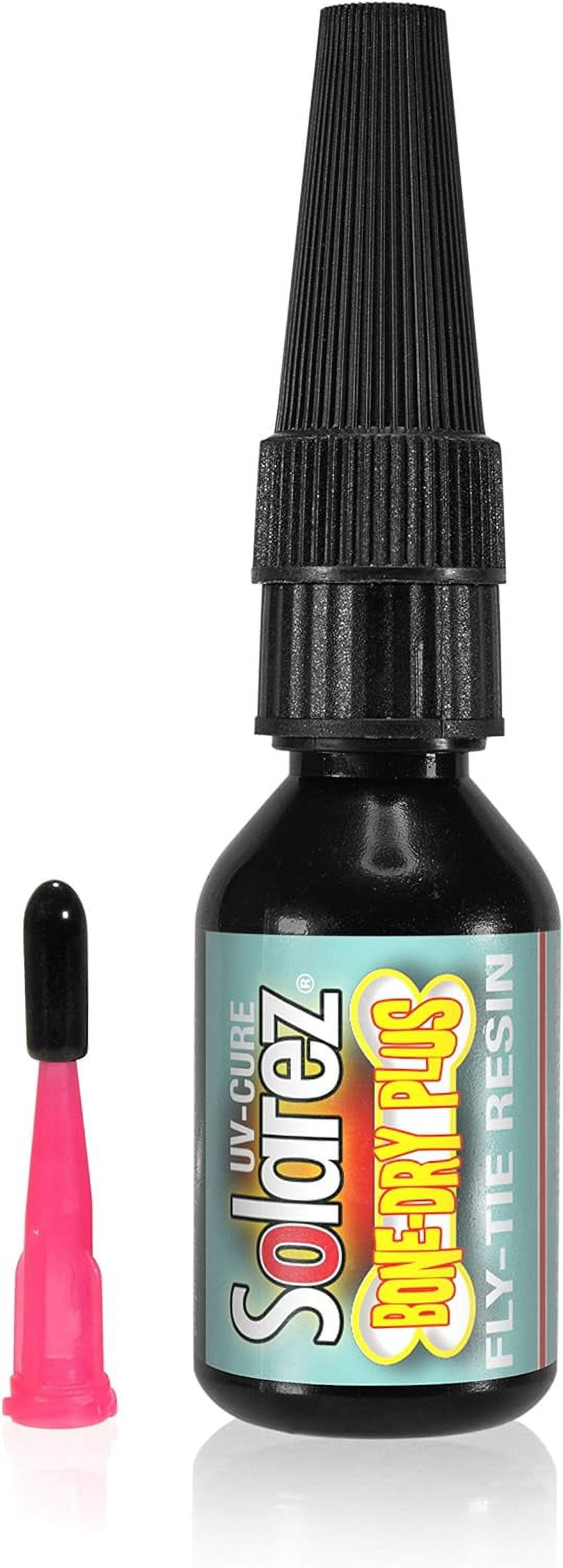 SOLAREZ Ultra Thin Bone-Dry Plus Clear UV Cure Fly Tie Resin (.5oz) w/Ultra Fine Applicator Tip ...