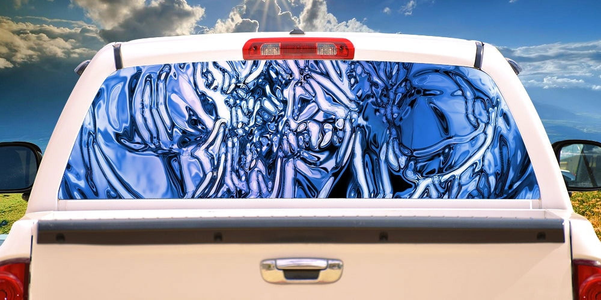 SOLARIZE Rear Window Graphic back truck decal suv view thru vinyl ...