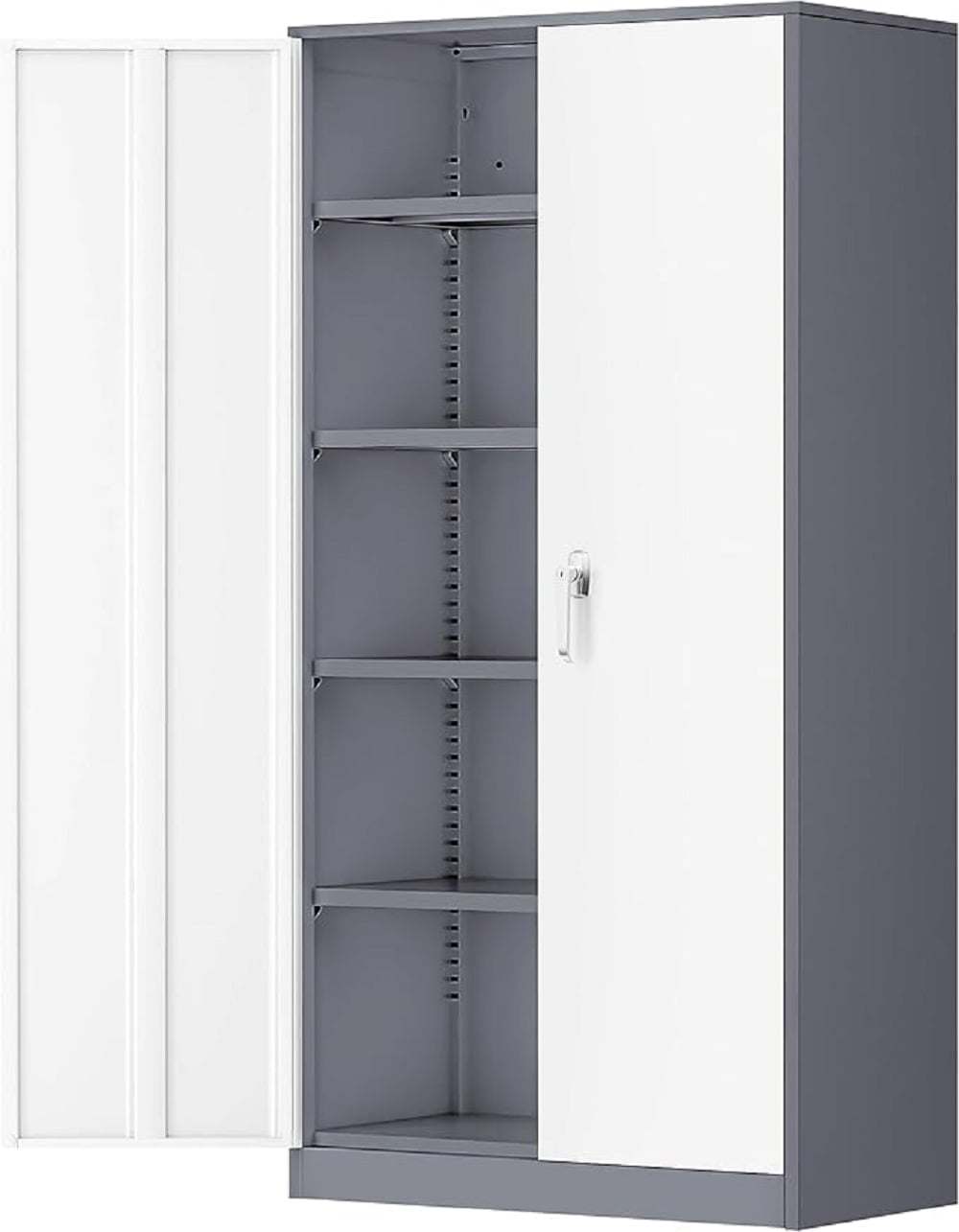 SOLAURA 72 inches Tall Metal Garage Storage Cabinets, Lockable Steel ...