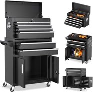 Suncrown 2-in-1 Tool Chest and Cabinet, Large 8-Drawer Rolling Metal ...