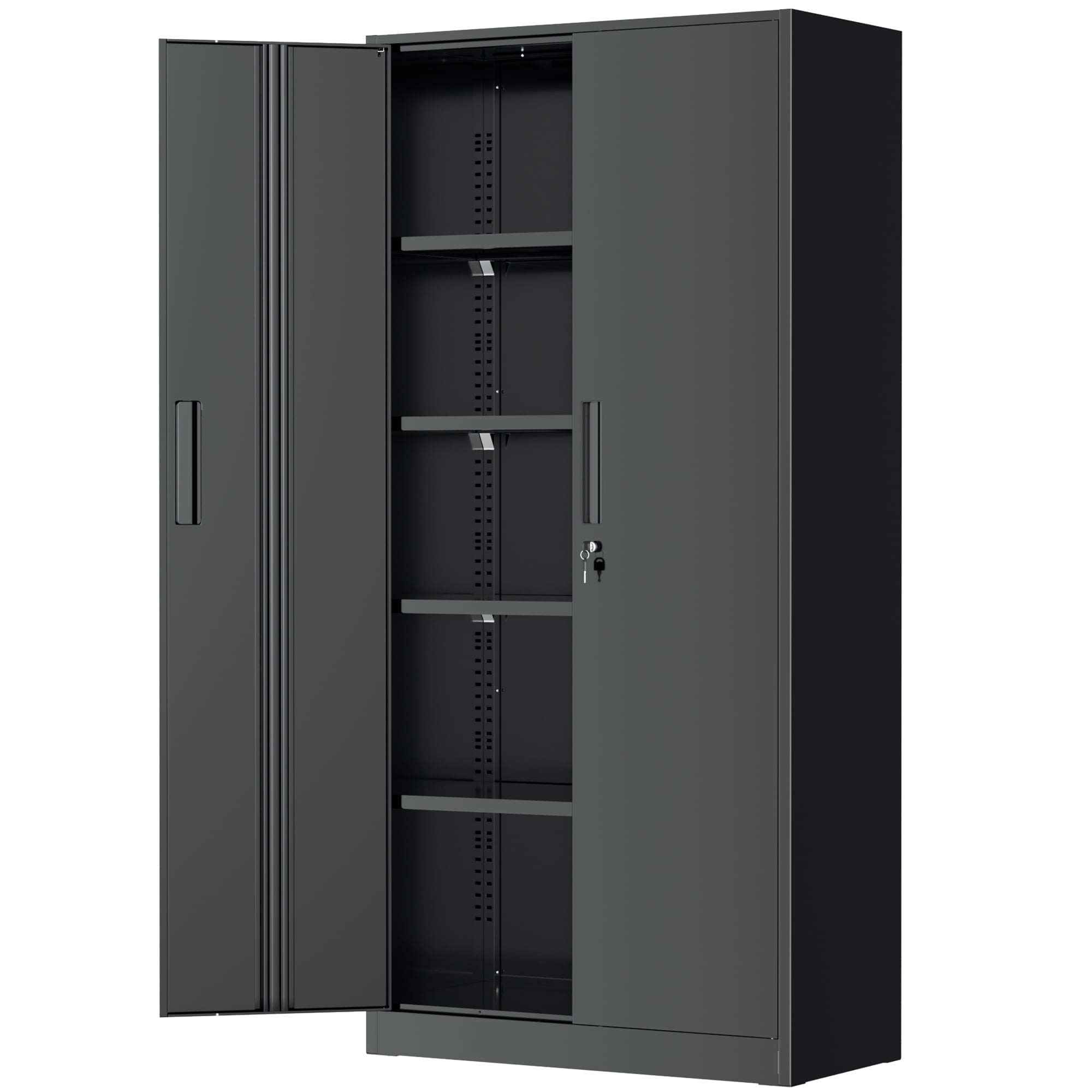 SOLAURA Metal Storage Office Cabinets with Locking Doors and Adjustable ...