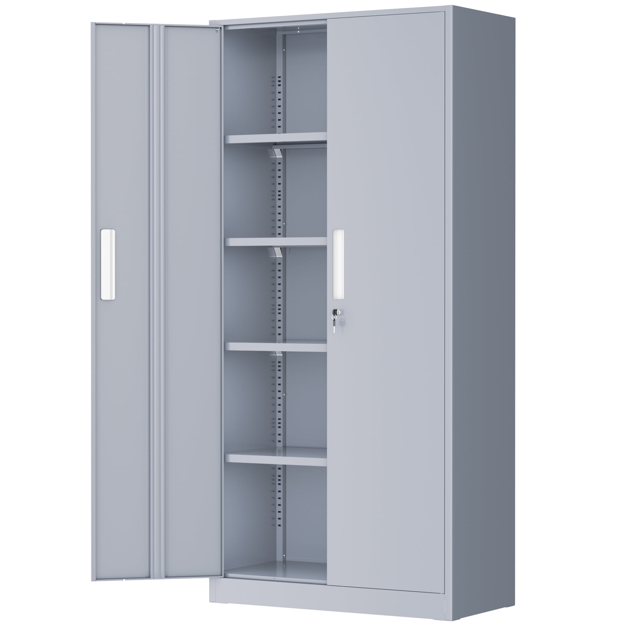 SOLAURA Metal Storage Office Cabinets with Locking Doors and Adjustable ...