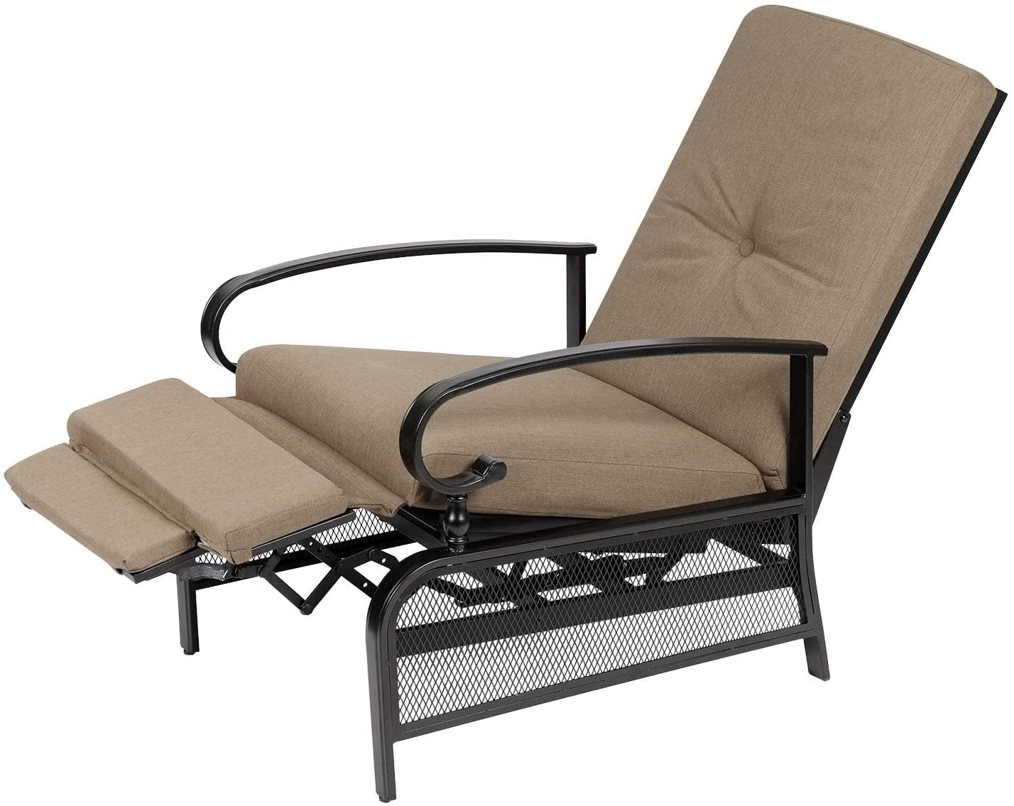 SOLAURA Outdoor Patio Lounge Chair, Adjustable Recliner with ...