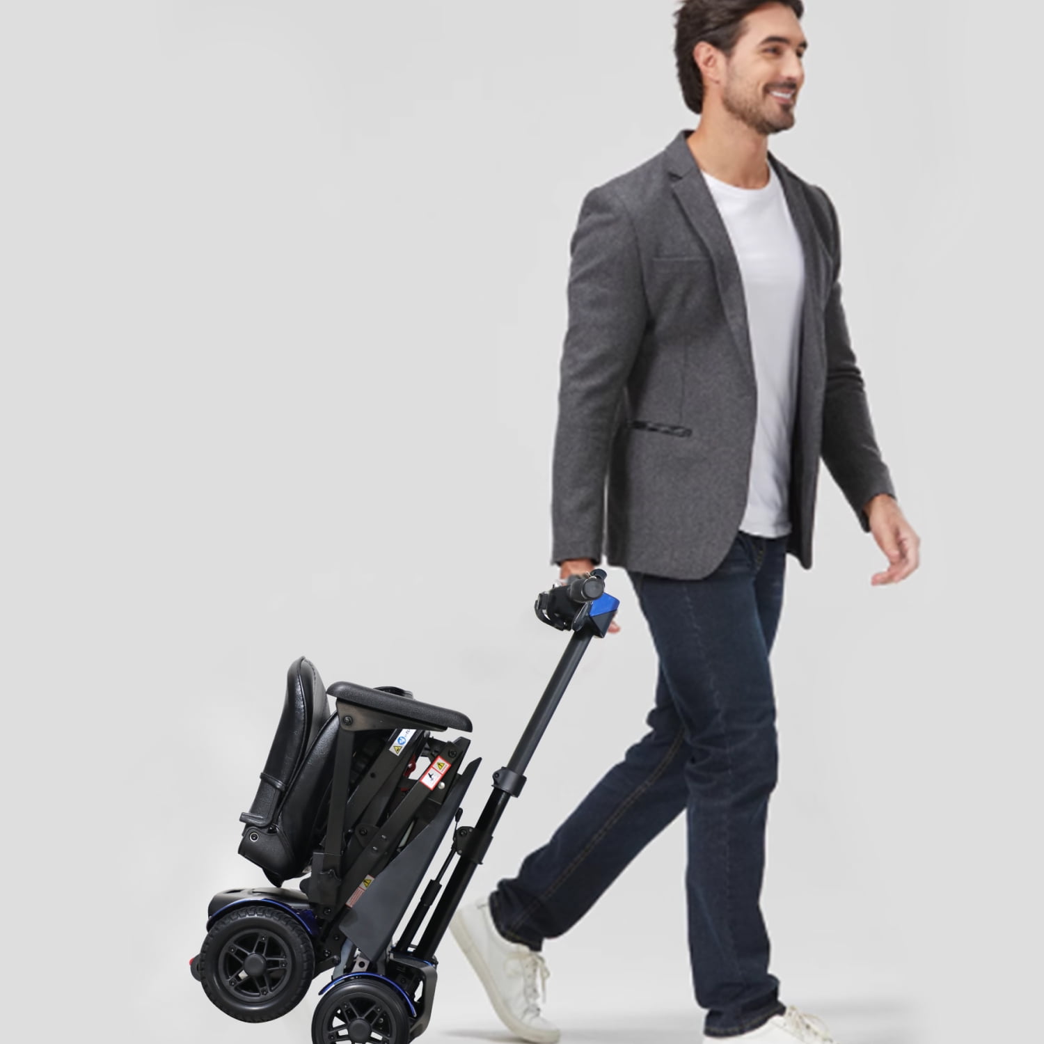 SOLAX Remote Control Foldable Electric Mobility Scooter with Suspension ...
