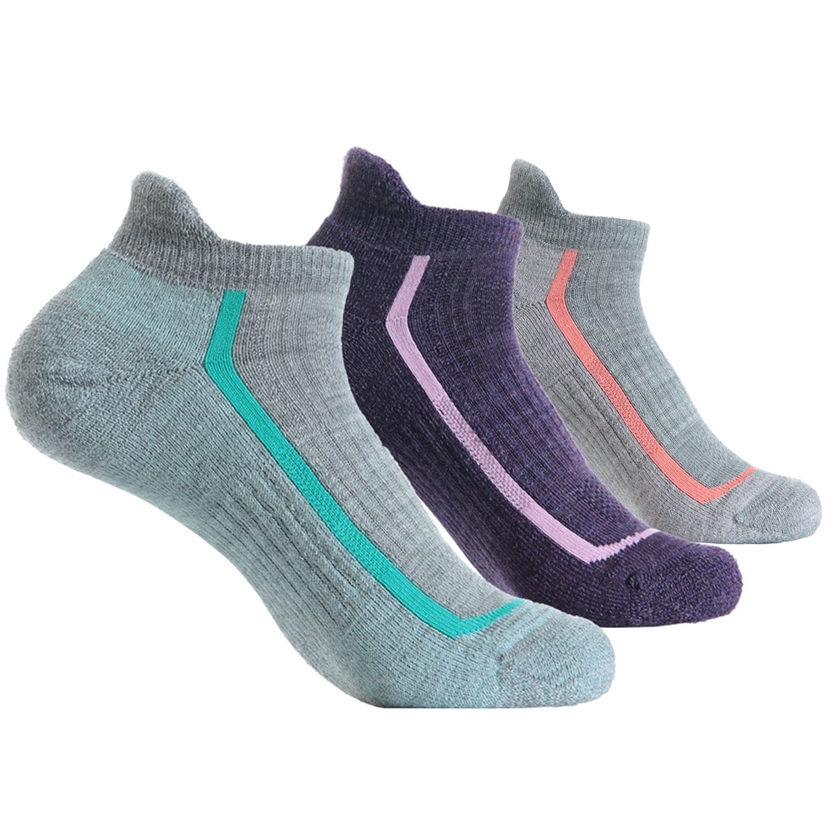 SOLAX Women's 72% Merino Wool Hiking Socks Outdoor Trail Trekking ...