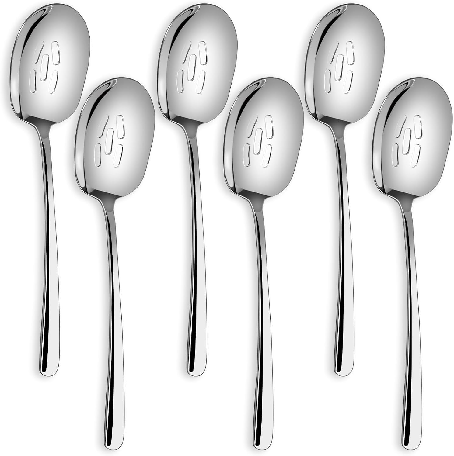 SOLEADER Extra Large Slotted Spoons for Cooking,12 Inch Stainless Steel ...