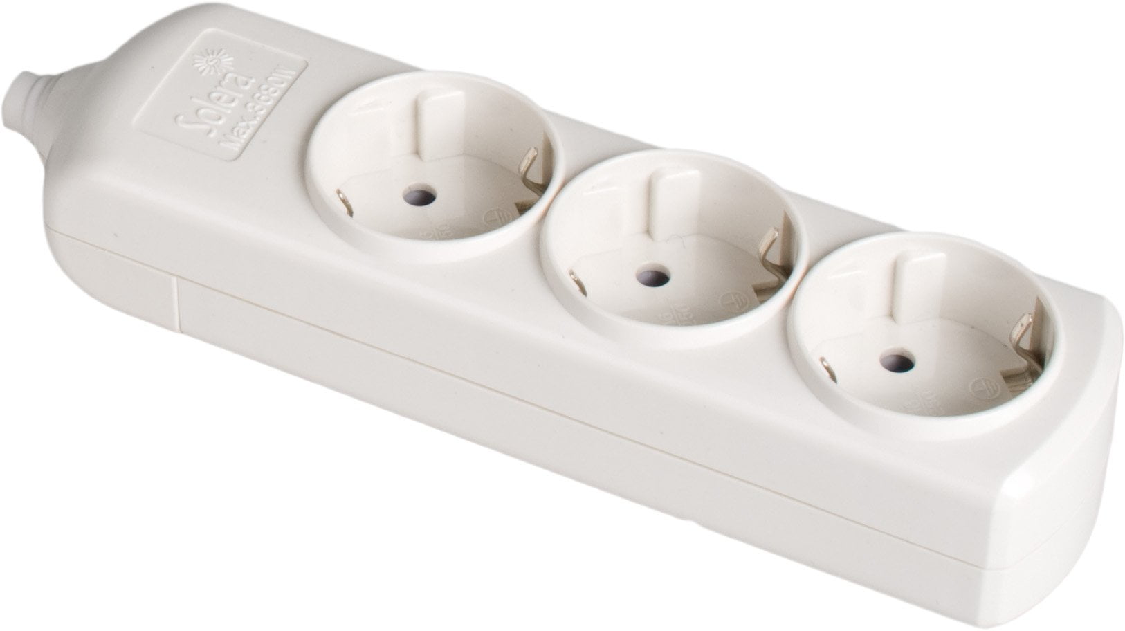 SOLERA 8003 Cordless, Multiple Power Strip/Base with 3 Plugs, White ...