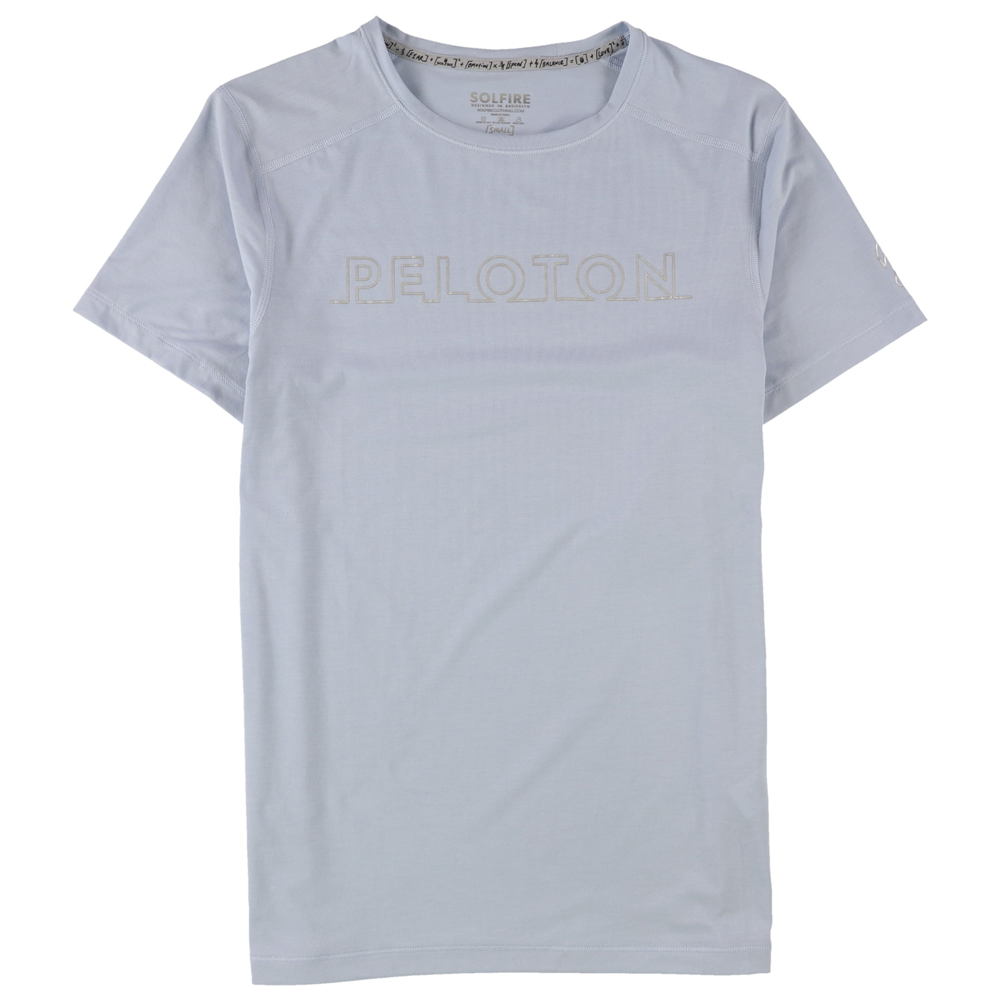 SOLFIRE Mens Silver Peloton Logo Graphic T-Shirt, Blue, Small - Walmart.com