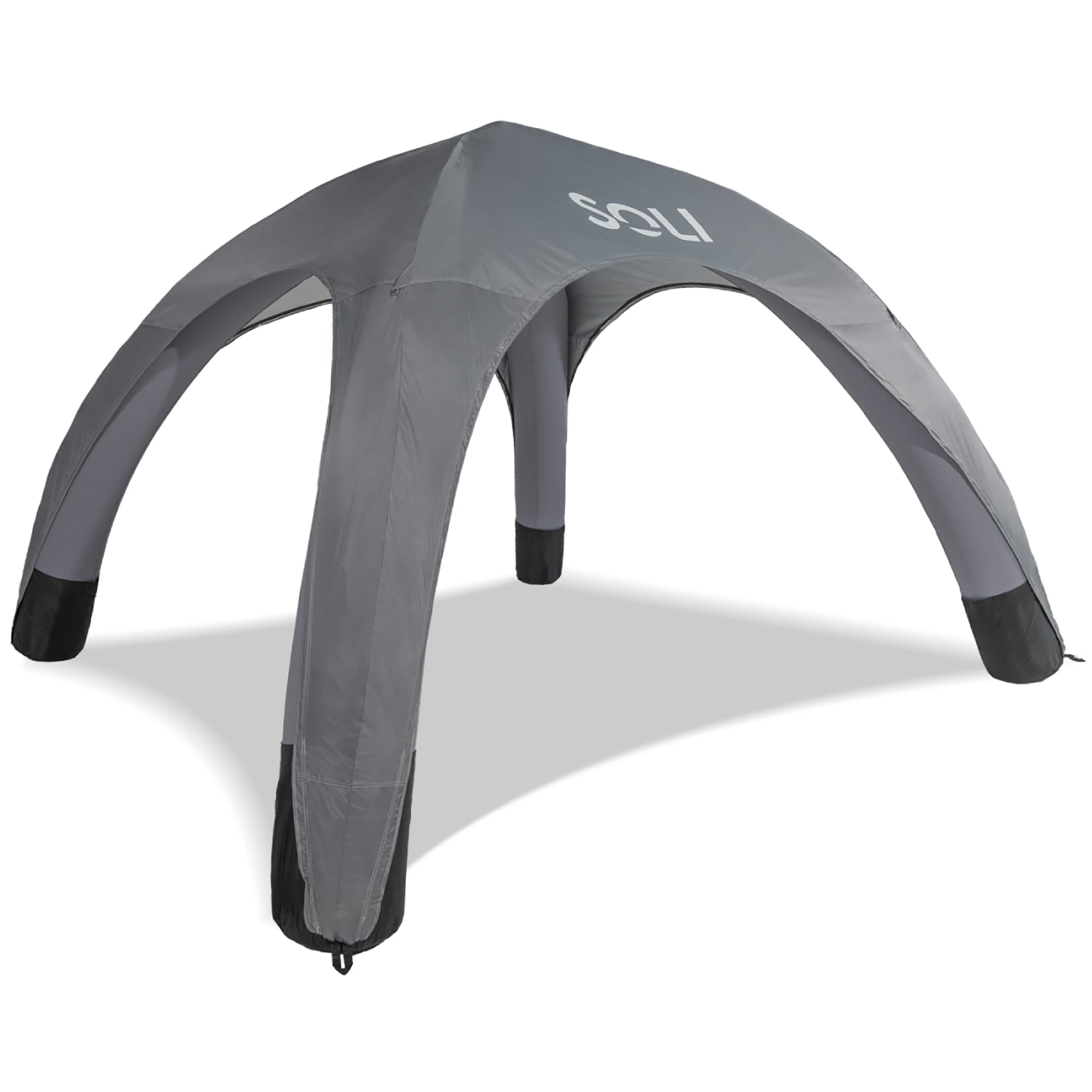SOLI: Air Canopy 10' - Cool Grey - Outdoor & Beach Self-Inflating Sun ...