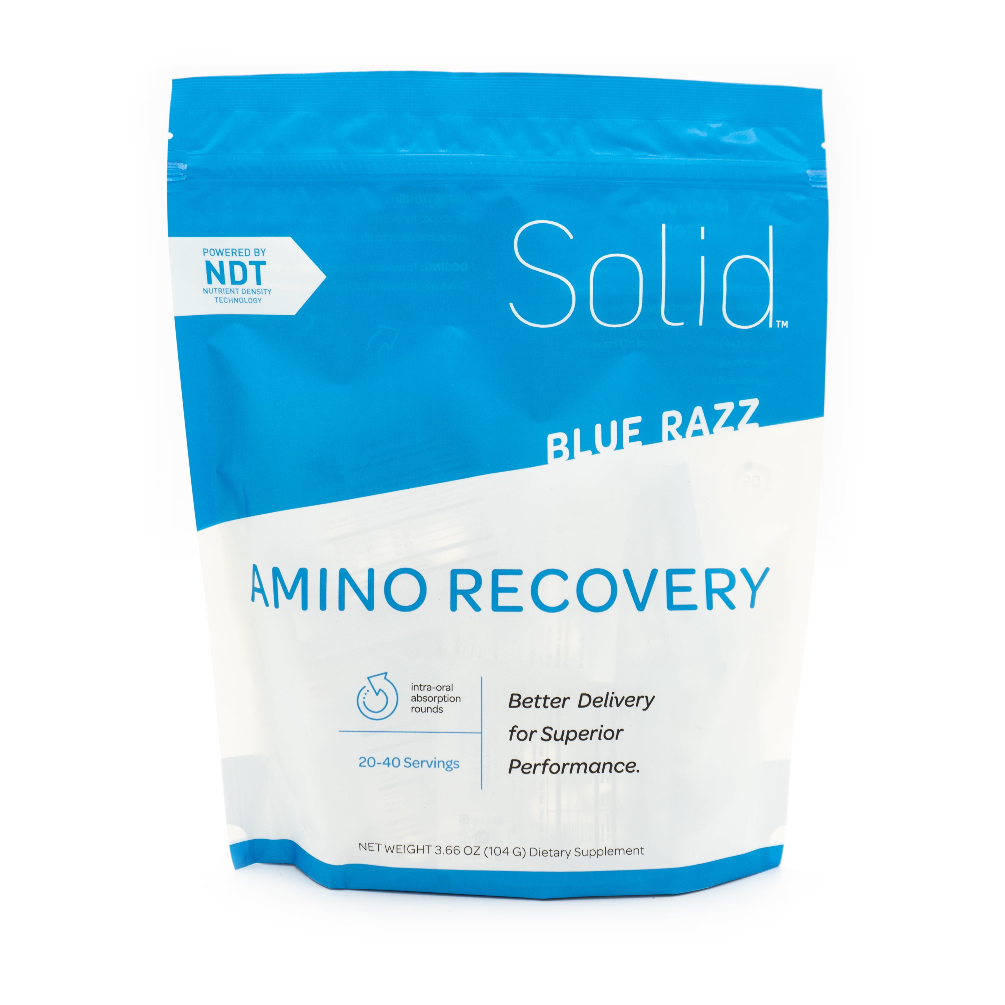 SOLID Amino Recovery, Blue Razz - Solid Nutrition Patented Intra-oral ...