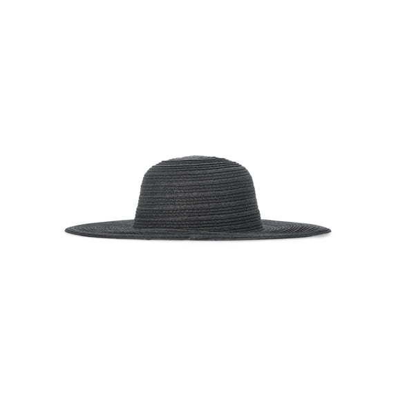 Time and Tru Women's Solid Floppy Hat, Black - Walmart.com
