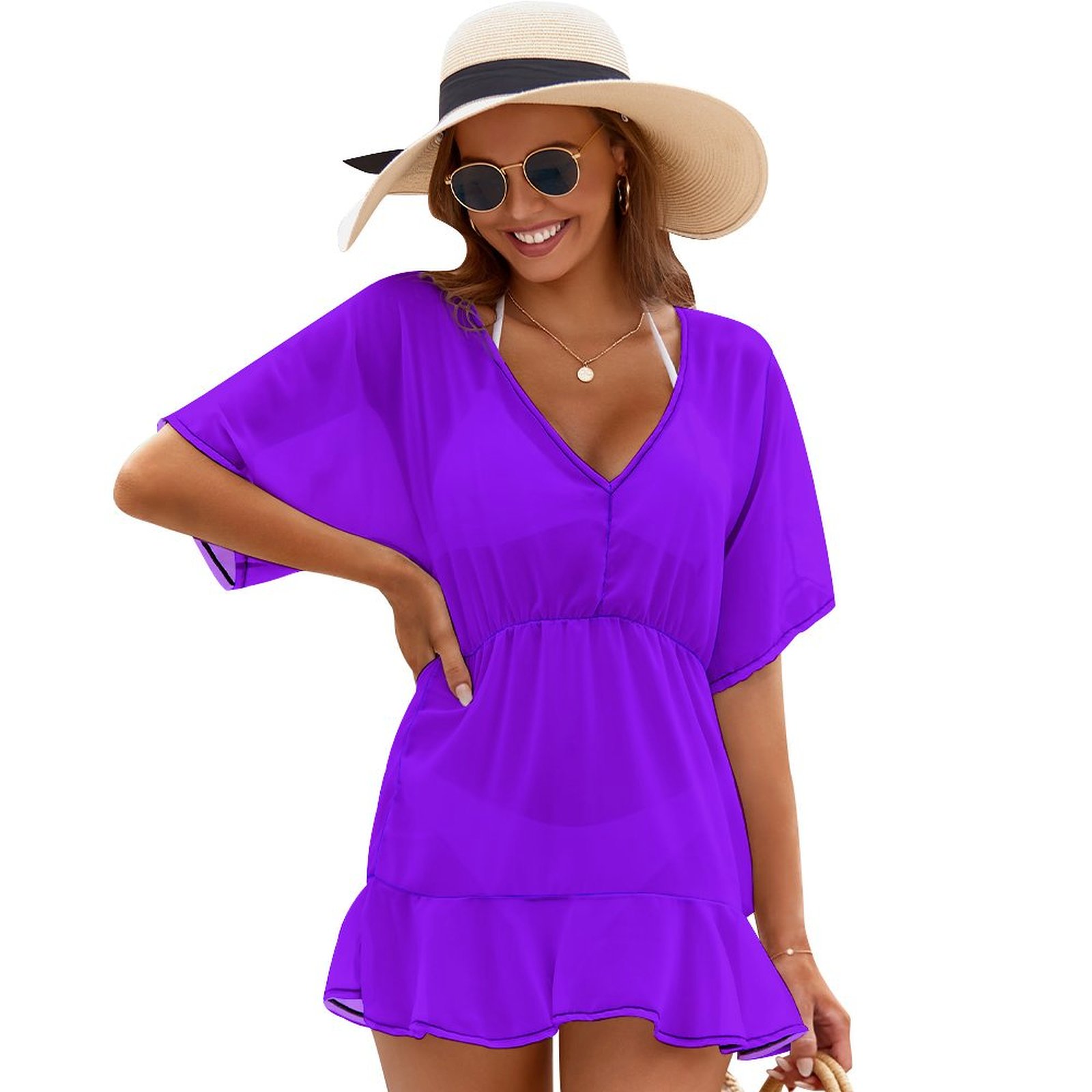 SOLID PLAIN Electric Violet Neon Violet OVER 100 SHADES OF PURPLE BY ...